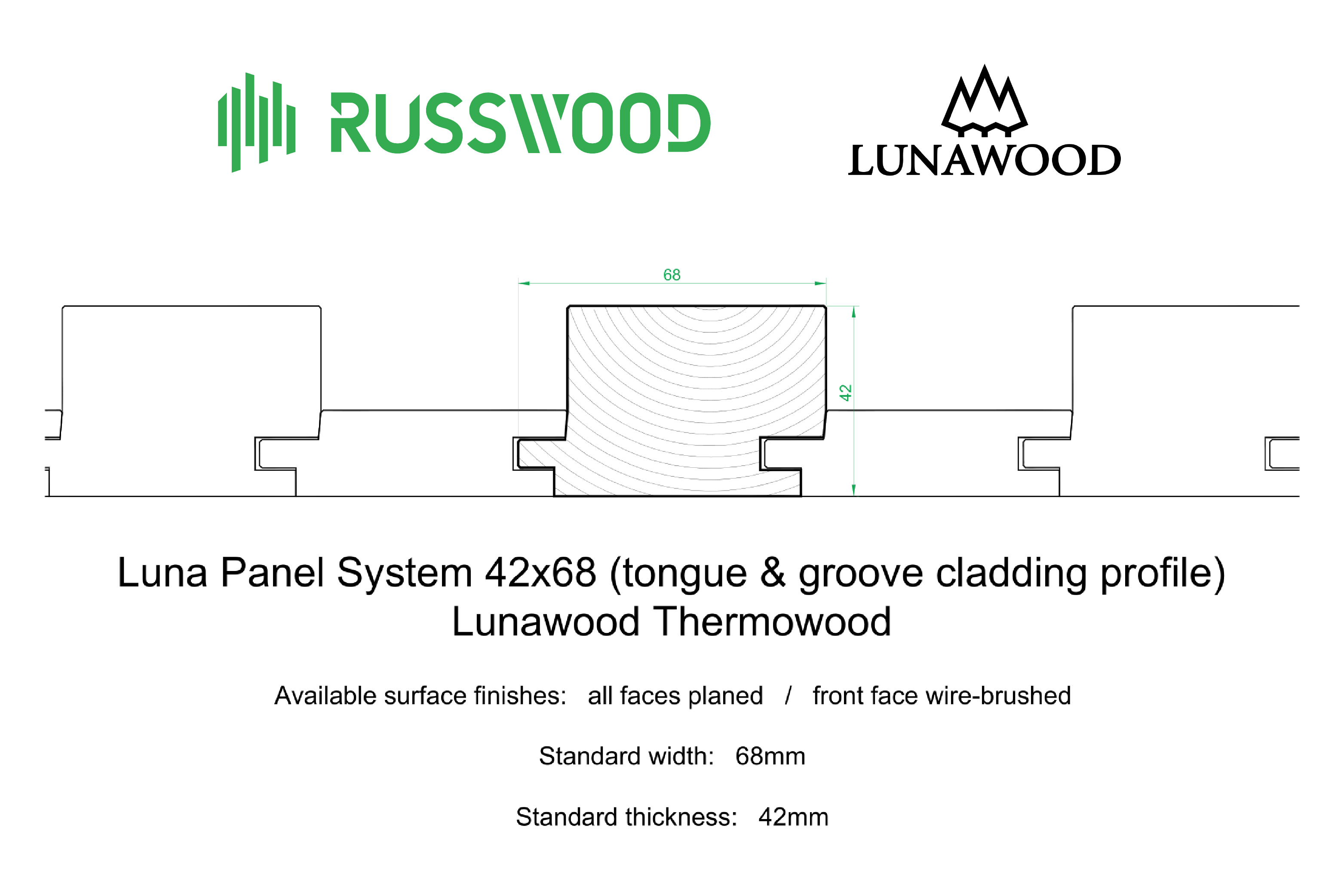 Lunawood Collection - Themally Modified Wood - Russwood Sustainable Timber